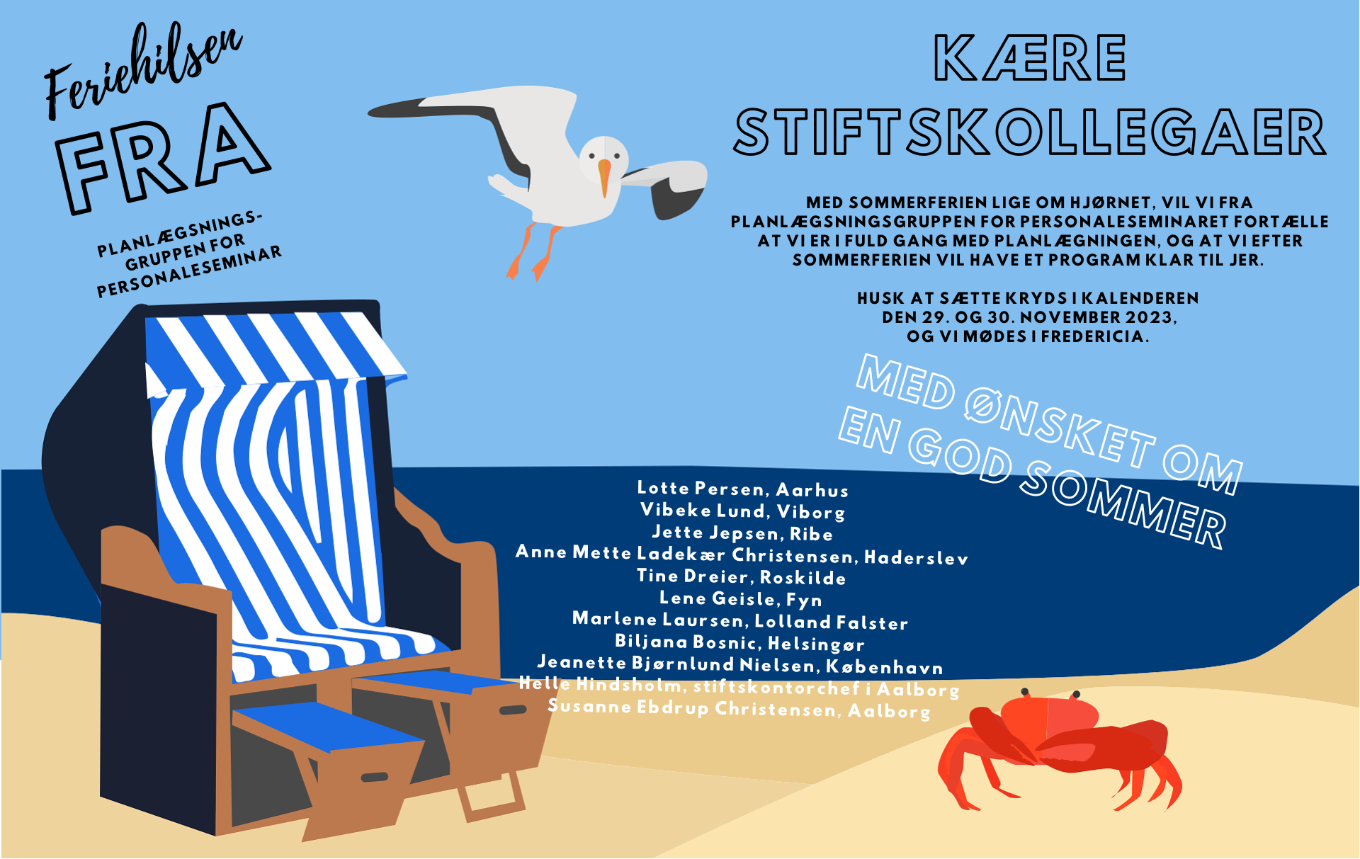 Stiftsadministrationernes Personaleseminar 2023 - Feriehilsen - På tværs af stifterne - Nyheder ...